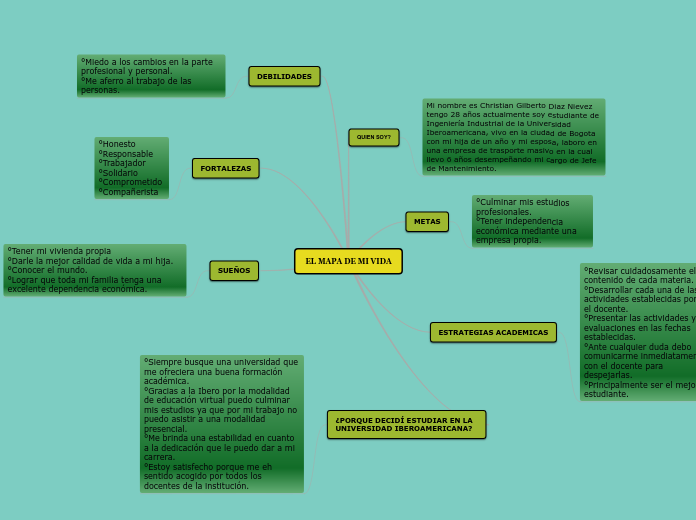 EL MAPA DE MI VIDA - Mind Map